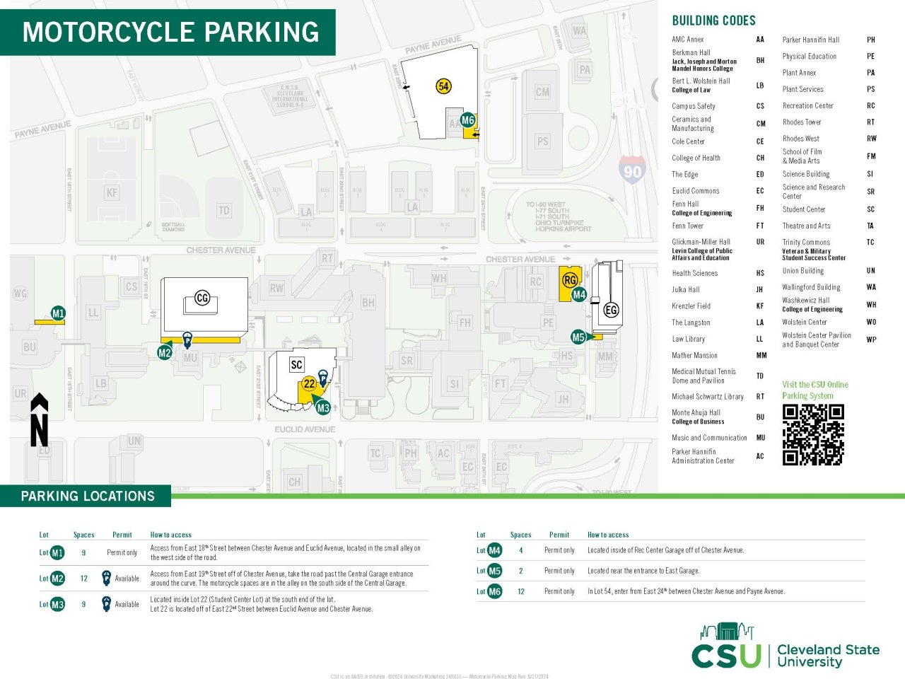 Parking Maps | Cleveland State University